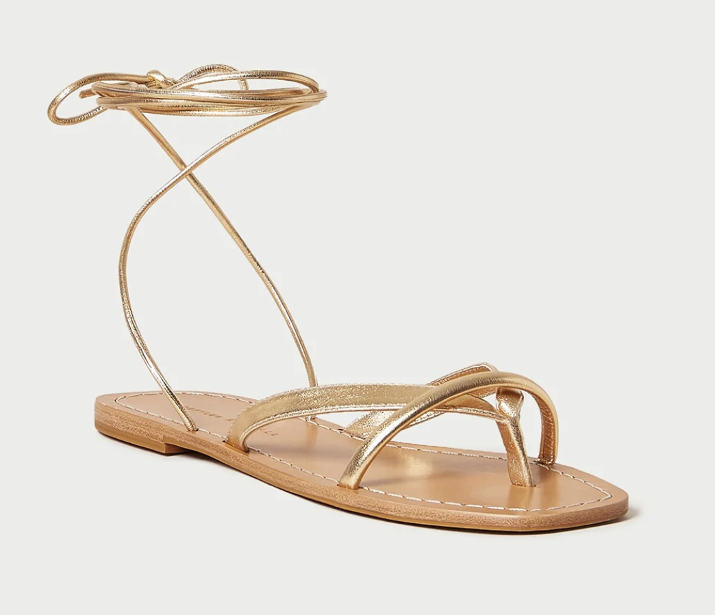 Lilla Gold Thong Wrap Sandal | Musings of a Curvy Lady
